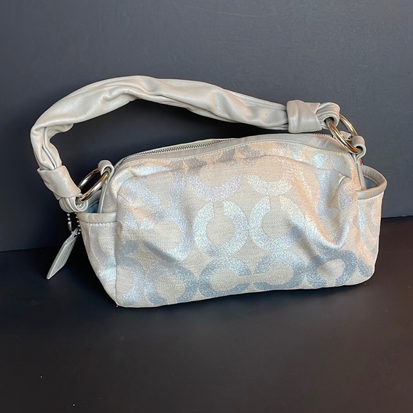 Coach | Bags | Sparkly Silver Coach Bag | Poshmark